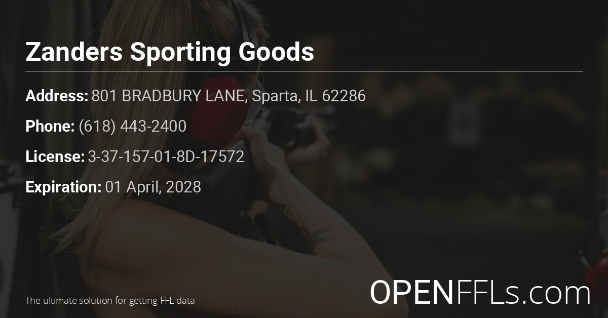 OpenFFLs.com - Zanders Sporting Goods 3-37-157-01-8D-17572